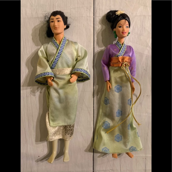 Mattel | Toys | Vtg 9s Disneys Mulan Hearts Of Honor Doll Set | Poshmark
